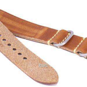 Black Ratio Brand Leather Watch Strap 20mm - ratiostraps.com