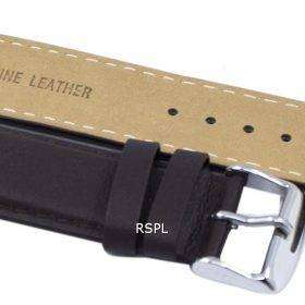 Dark Brown Ratio Brand Leather Watch Strap 22mm - ratiostraps.com
