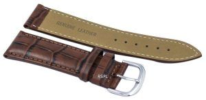Brown Ratio Brand Leather Watch Strap 22mm - ratiostraps.com