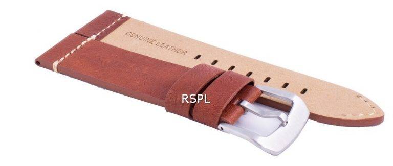 Ratio LS21 Black Brown Watch Strap 22mm - ratiostraps.com